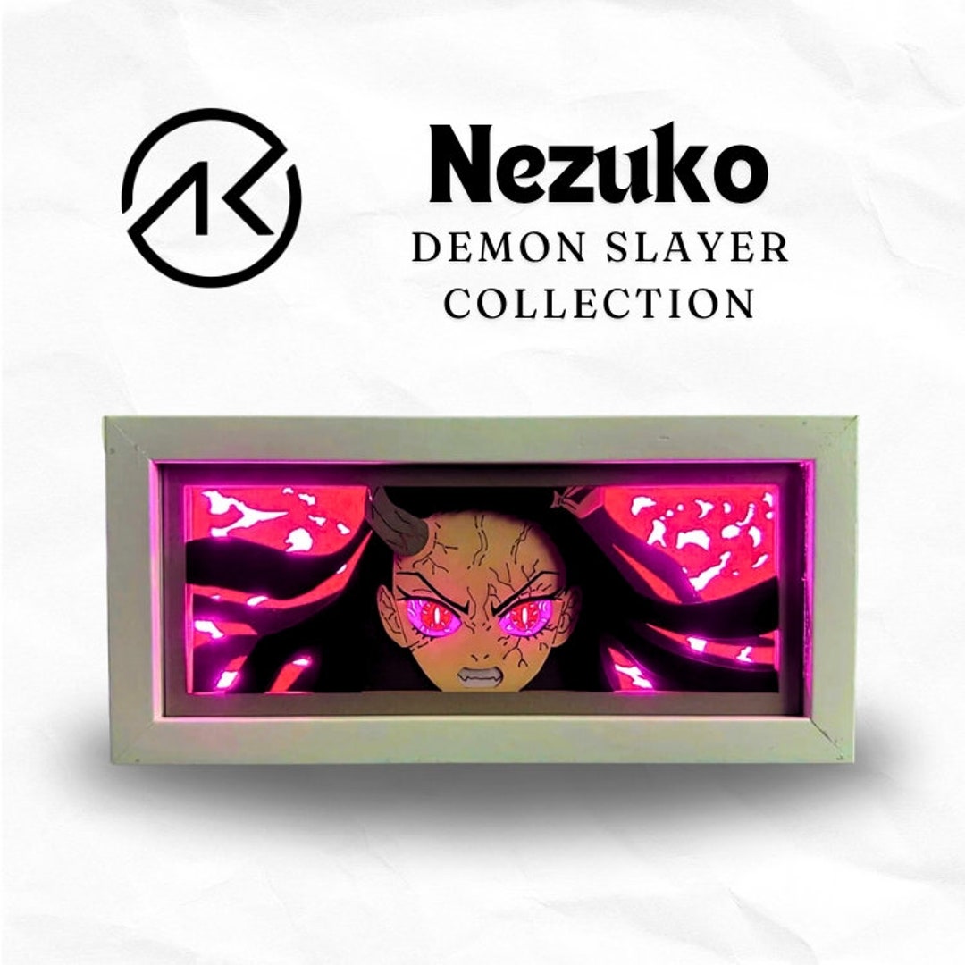 Demon Slayer Anime Light Box | Nezuko Lightbox | RGB Lightbox | Anime ...