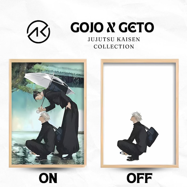 Gojo X Geto LED Painting | Jujutsu Kaisen Light-up Art | Gojo Satoru ...