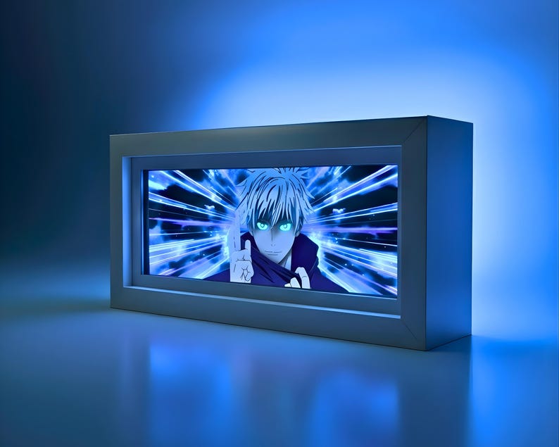 Gojo Satoru Jujutsu Kaisen Light Box | Anime Led Lamp | Rgb Manga ...