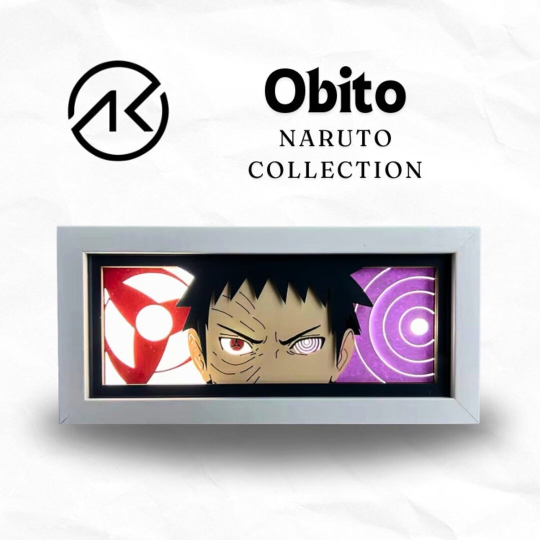 Naruto Anime Light Box | Obito Uchiha Anime Night Light | Lightbox ...