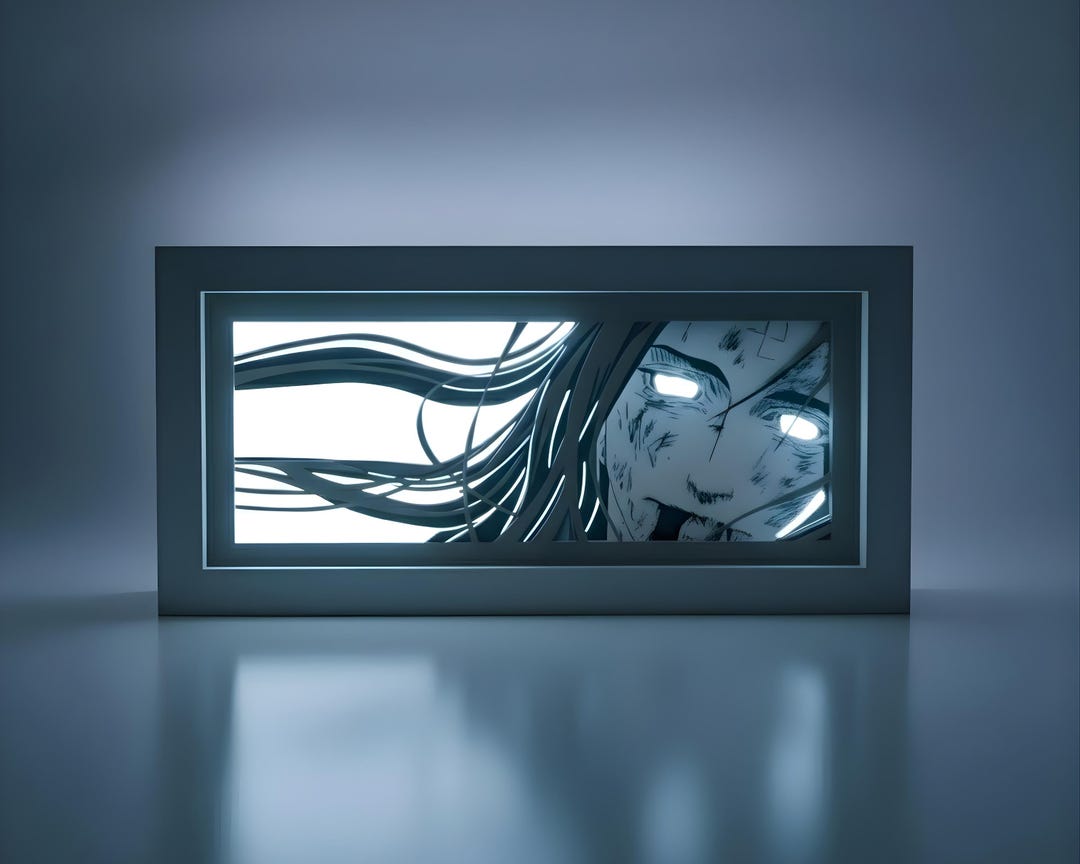 Neji Hyuga LED Light Box | Naruto Shippuden Anime Lamp | Neji Death ...