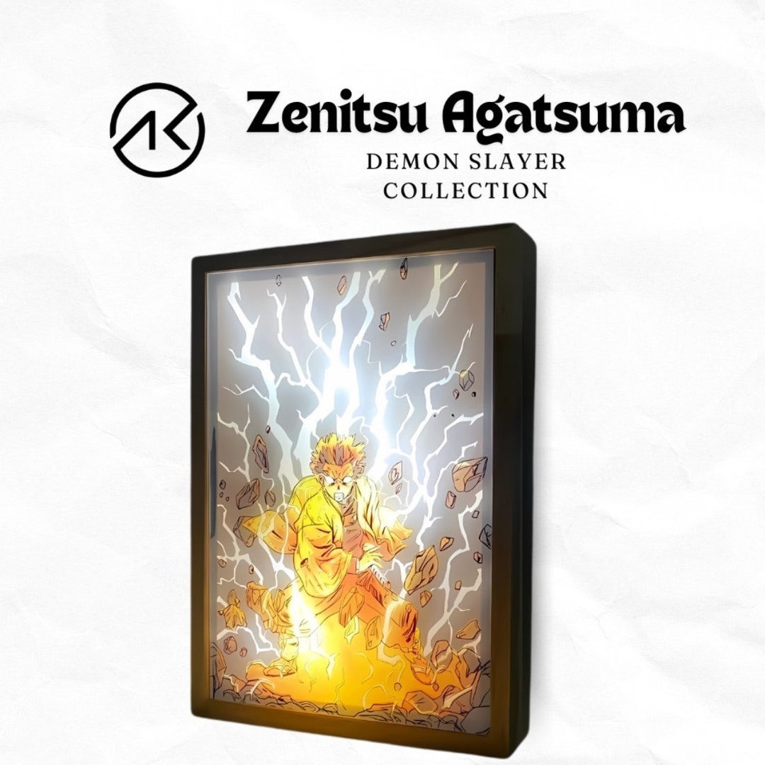 Zenitsu II | Demon Slayer LED Painting | Zenitsu Agatsuma LED Painting ...