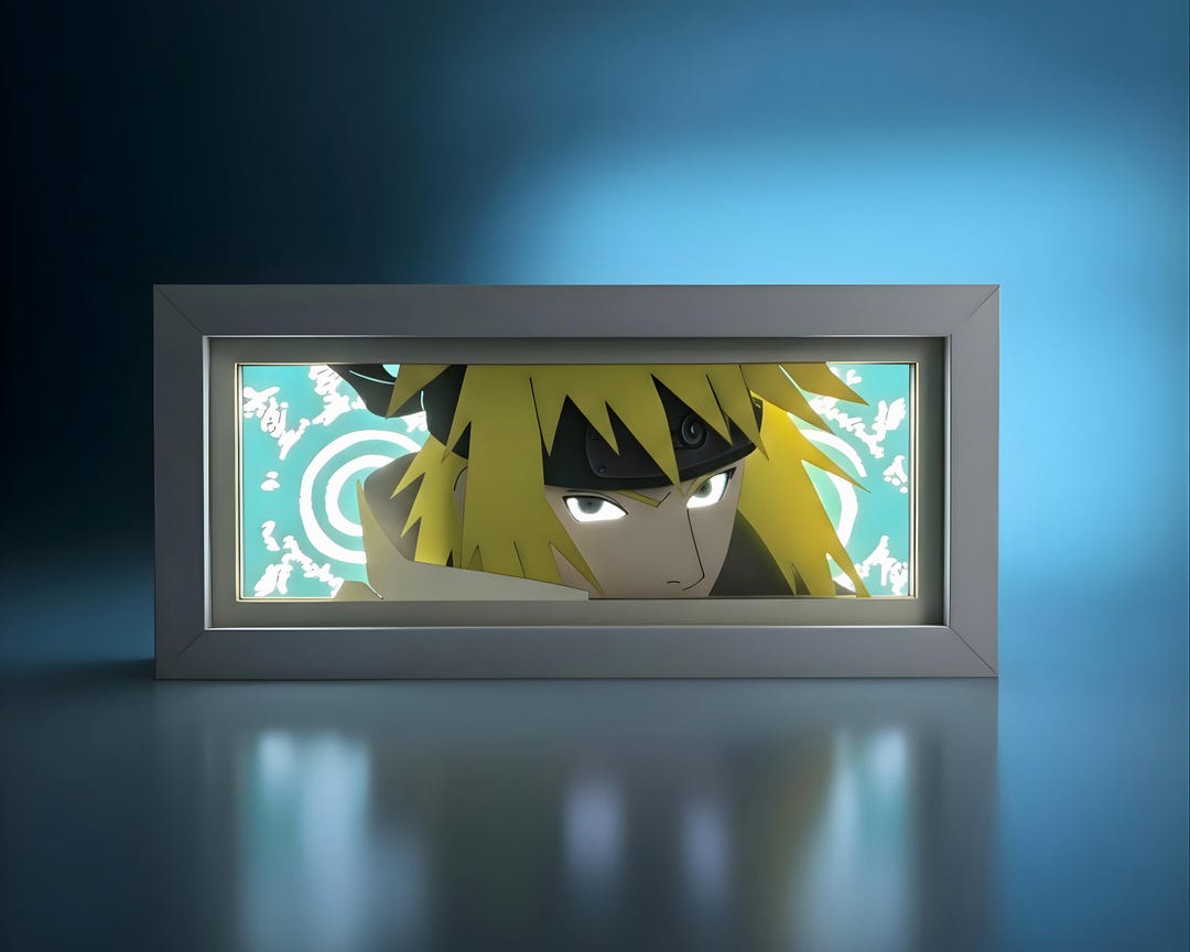 Minato Namikaze Naruto Light Box | Anime Led Lamp | Rgb Manga Lightbox ...