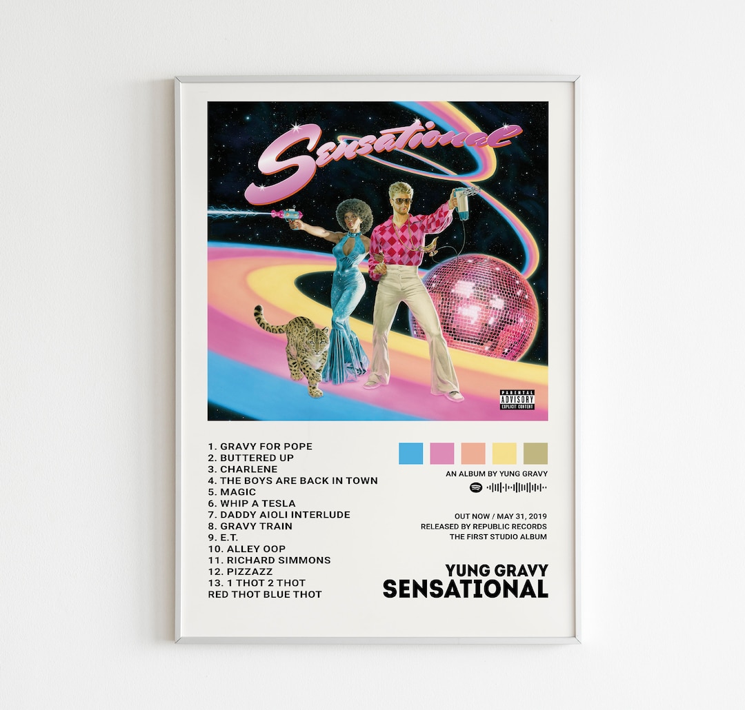Yung Gravy Poster, Sensational Album Poster, Album Cover Poster, Poster ...