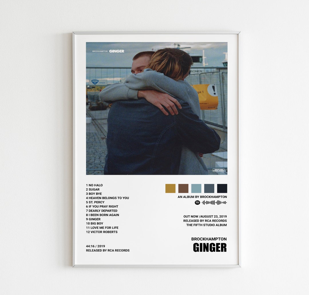 Brockhampton Poster, Ginger Album Poster, Album Cover Poster, Poster ...