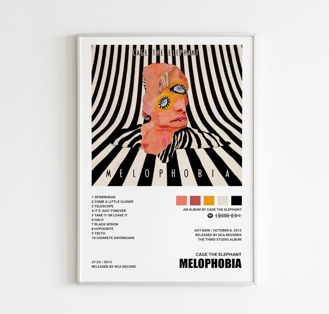Cage the Elephant Poster, Melophobia Album Poster, Album Cover Poster ...