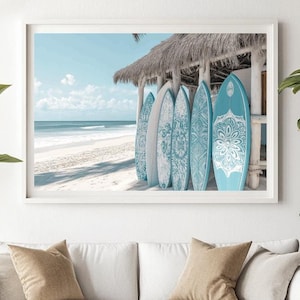 Surf Sisters| Coastal Wall Art| Summer| Beach Prints| Coastal Wall ...