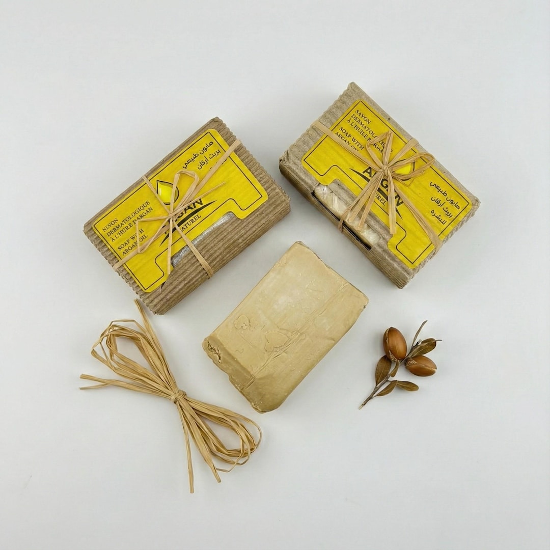 Set of 2 Moroccan Soap With Argan Oil | Artisan Soap Bars for Body ...