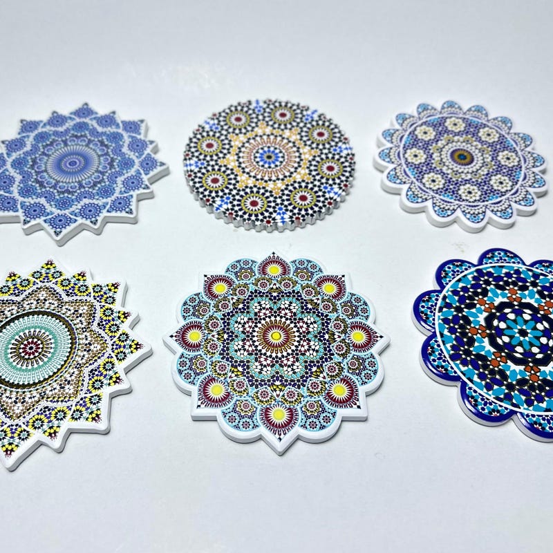 Moroccan Coasters - Etsy