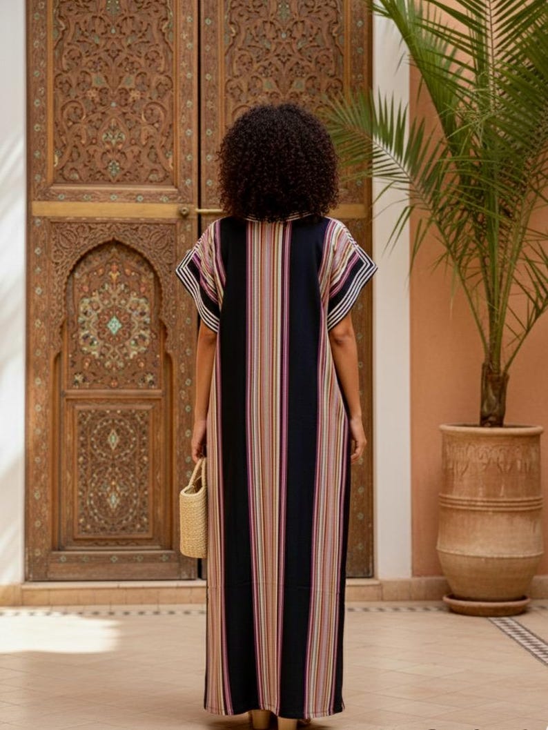 Gandoura Femme – Moroccan Gandoura | Caftan Morocco, Moroccan Dress ...