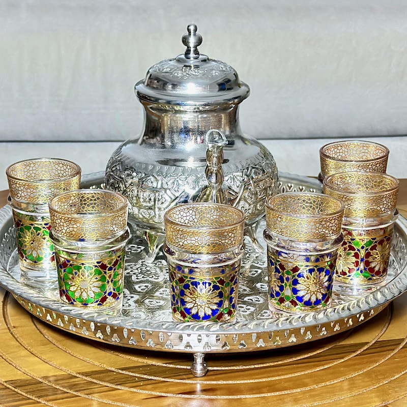 Moroccan Tea Glasses, - Etsy