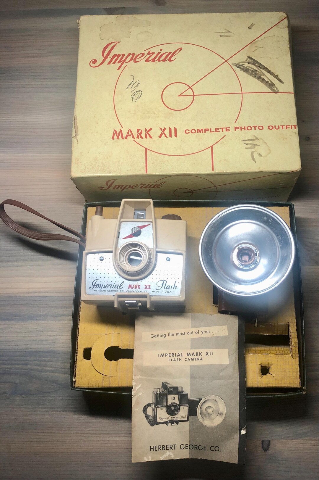 Imperial Mark XII Camera Kit With Synchronized Flash-vintage 1950s ...