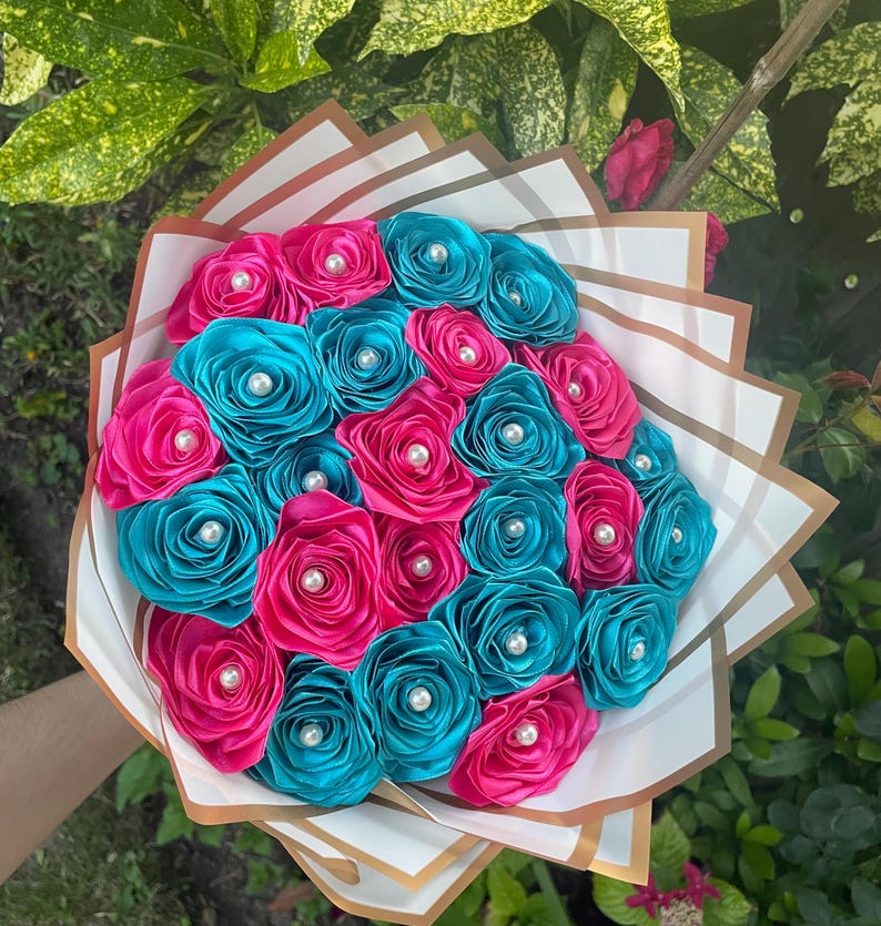 Handmade Eternal Rose Bouquet - Etsy