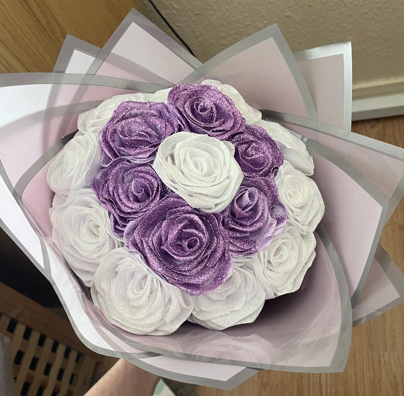 Handmade Eternal Rose Bouquet - Etsy