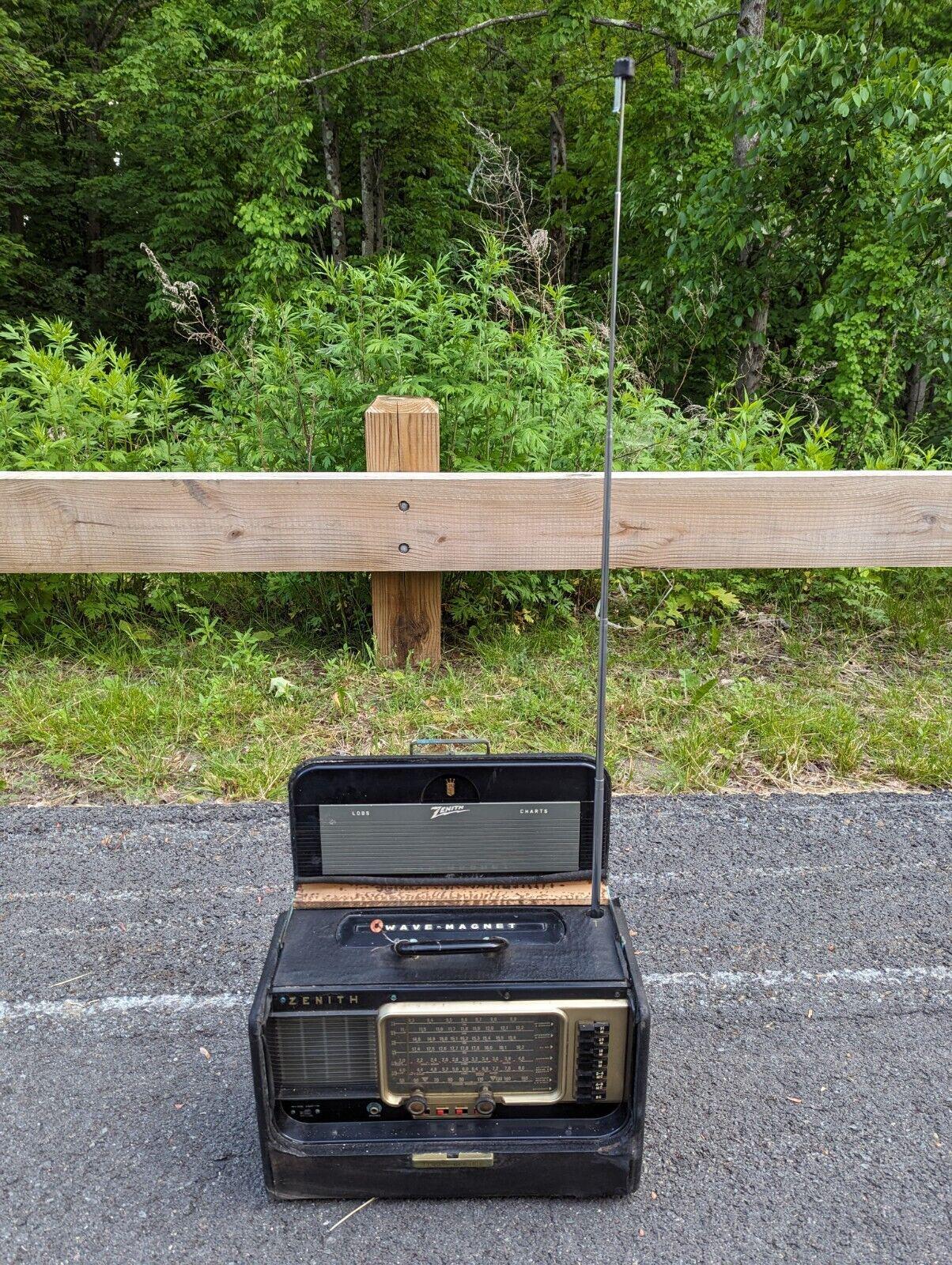 Zenith Transoceanic Radio Wave Magnet VINTAGE Shortwave A600 1950's ...