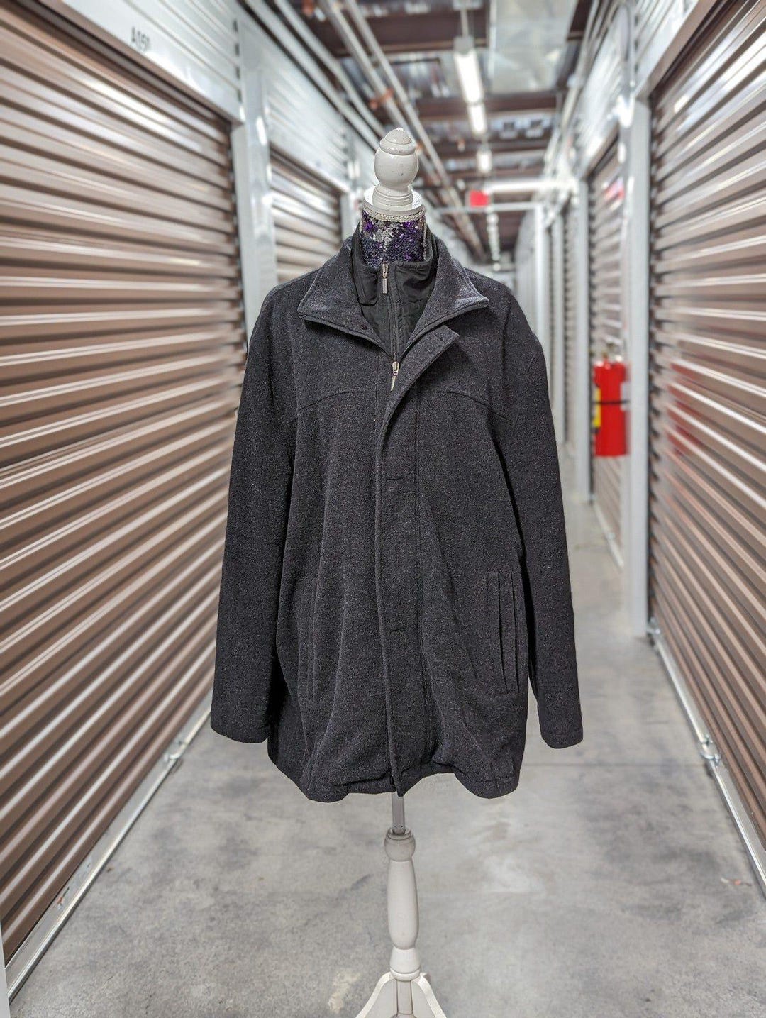 Vintage Weatherproof Grey XXL Wool Blend Multi Layer Coat - Etsy