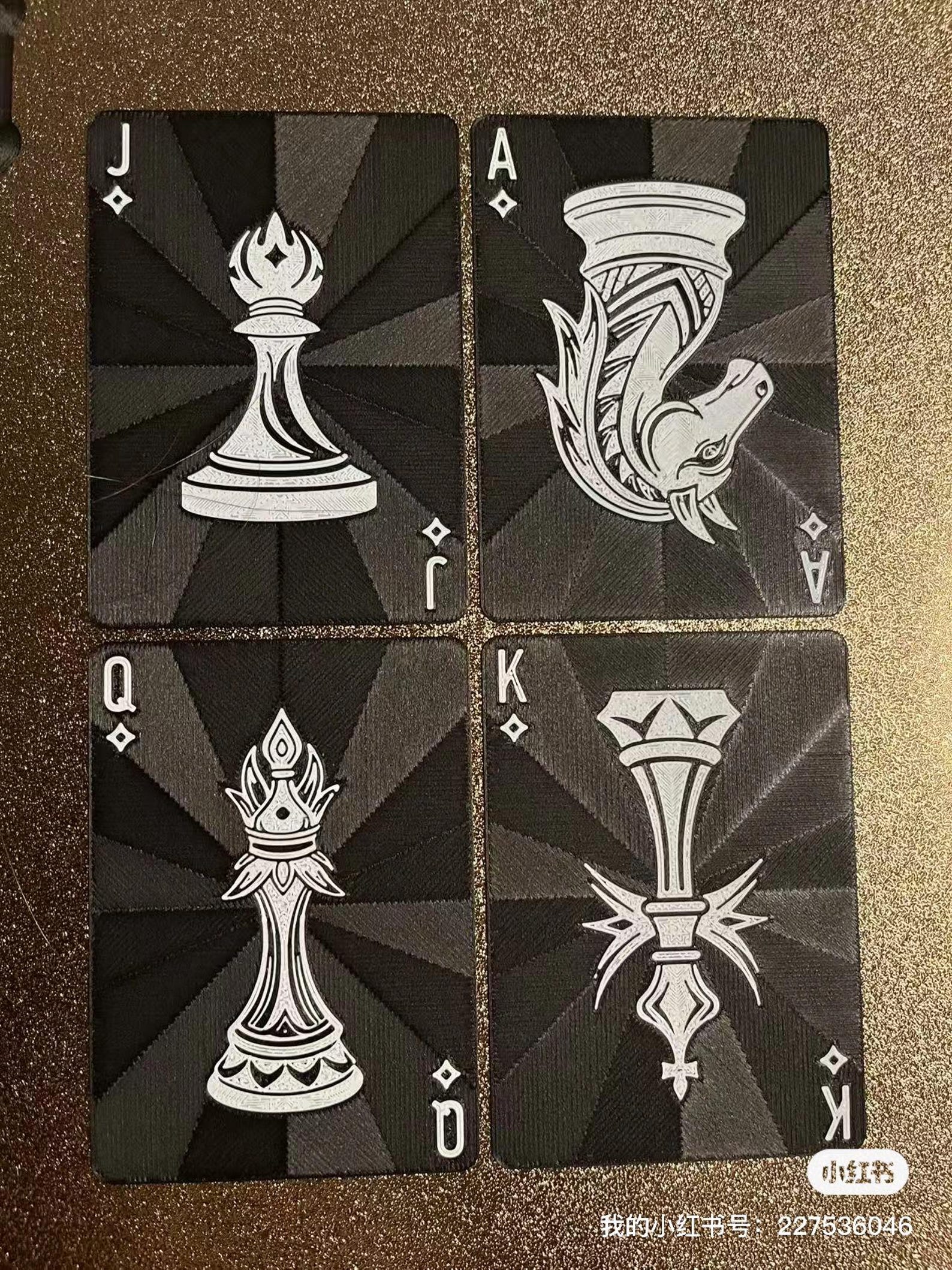 Artisan 3D Printed Playing Cards – Durable, Waterproof Smooth-shuffling ...
