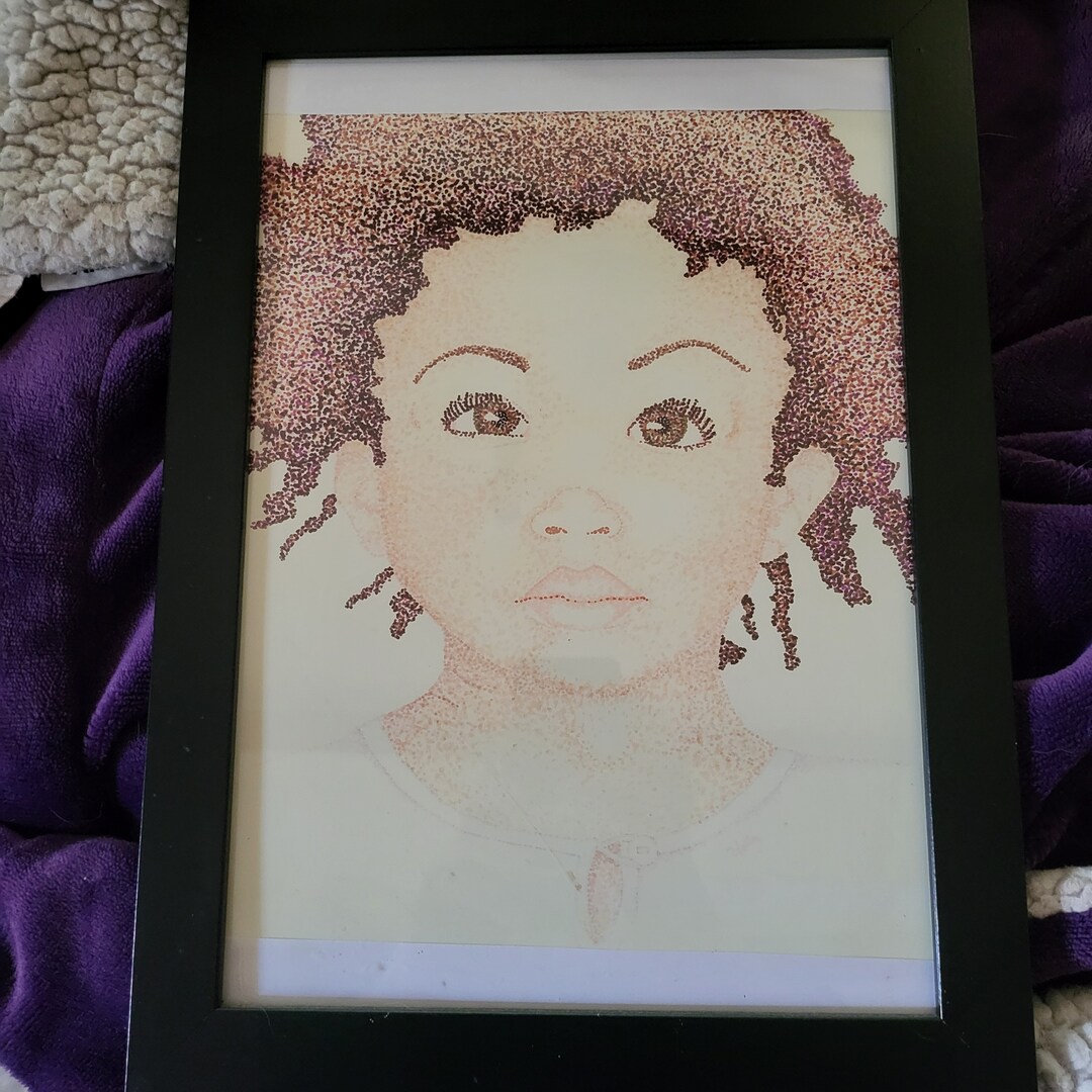 Keisha Pointillism Markers Prints From Local Texas Artist Holly Fielder ...