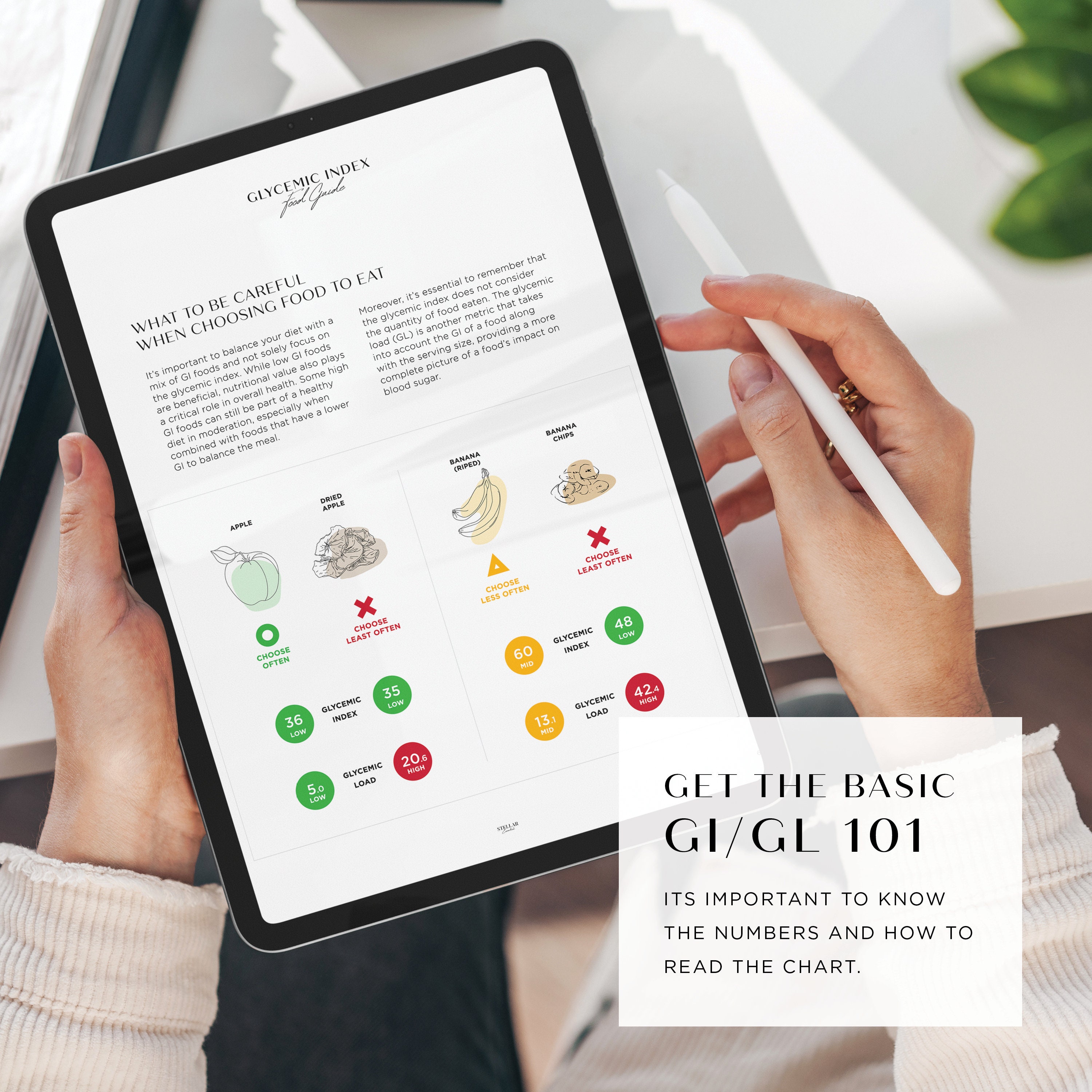 Glycemic Index Food List ONLY, Diabetic Food List, Glycemic Load Chart ...