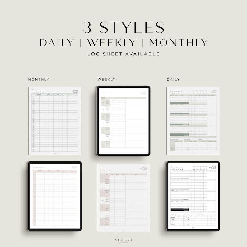 Printable Blood Sugar Tracker, Diabetic Log, Blood Sugar Log Sheet ...