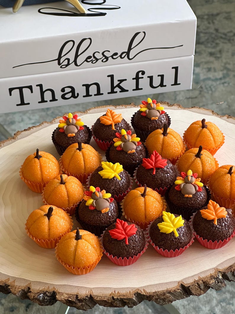 Fall Pumpkin Brigadeiros - Brazilian Sweets - Etsy