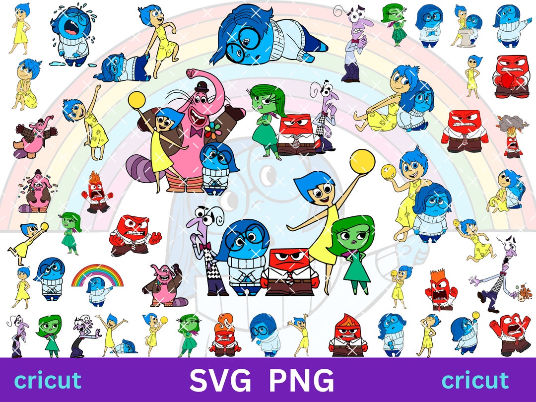 Cartoon Emotions Friends Svg Bundle - Layered Design Vector Files - Etsy