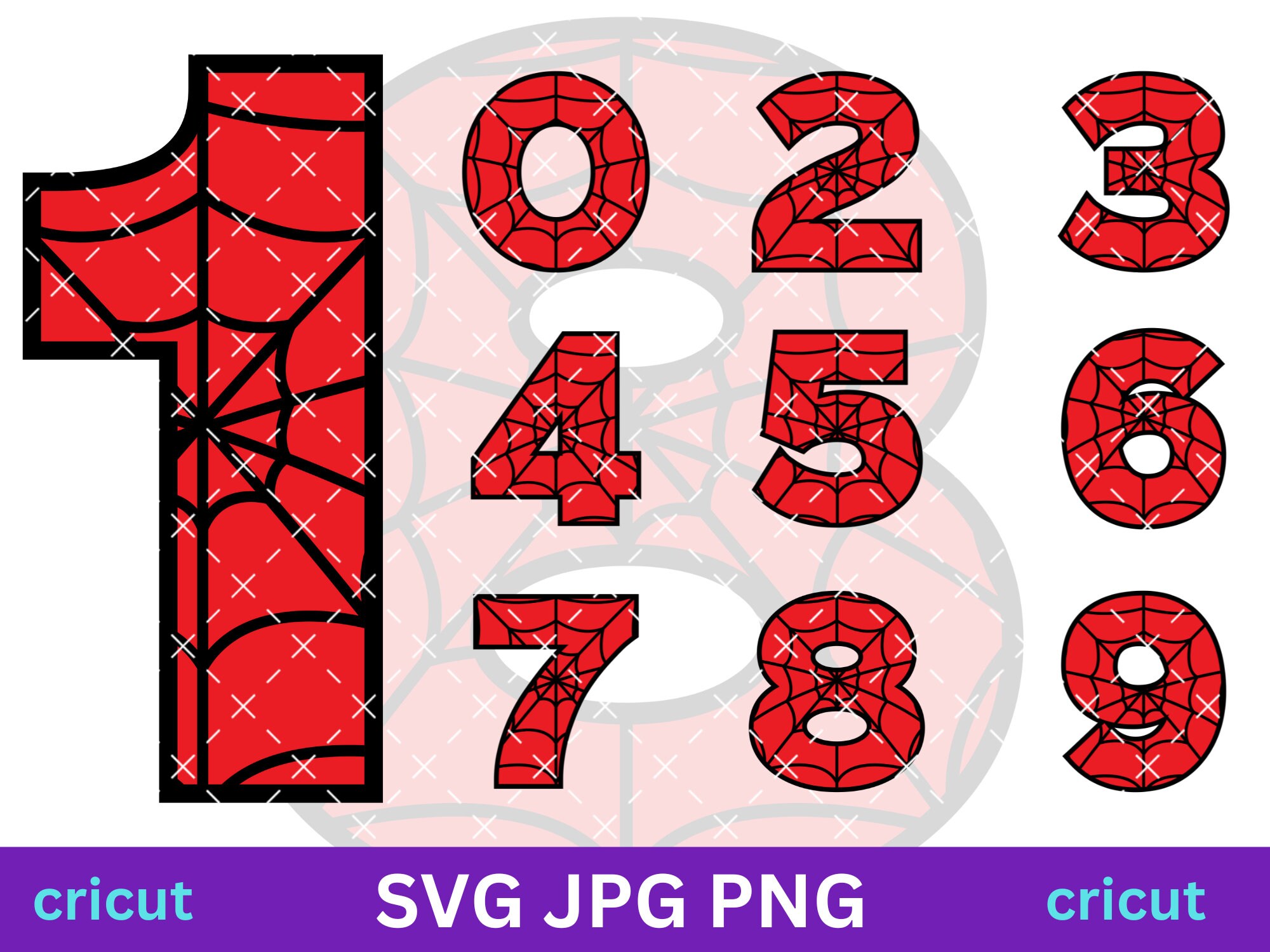 Number Svg, Number Clipart, Number Cut File for Cricut, Numbers Svg ...