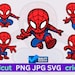 Spidey Bundle Layered SVG, Cut Files for Cricut and Silhouette, Ready ...