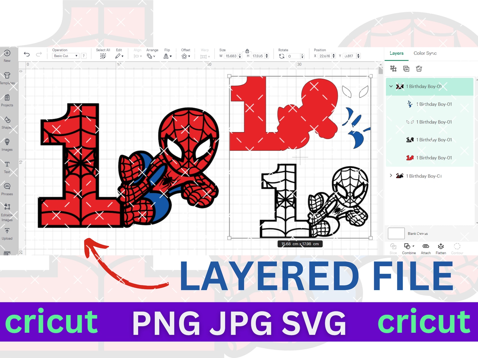 Superhero Birthday Number SVG PNG | Layered Cricut Cut File | Kids ...