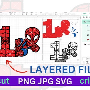 Spiderman Number Svg, Number Clipart, Number Cut File for Cricut ...