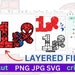 Spiderman Number Svg, Number Clipart, Number Cut File for Cricut ...