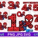 Spiderman Number Svg, Number Clipart, Number Cut File for Cricut ...