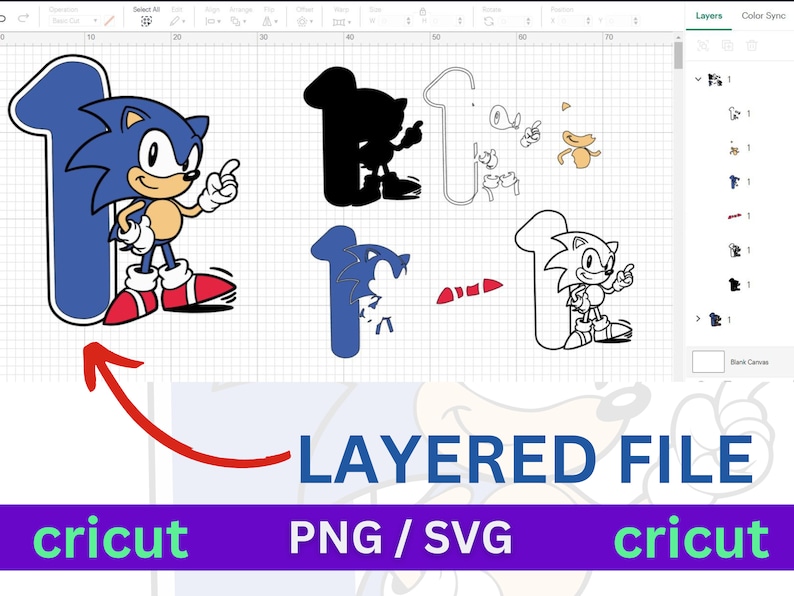 Sonic Svg Birthday Numbers , Print Sonic PNG Number, SVG Clipart ...