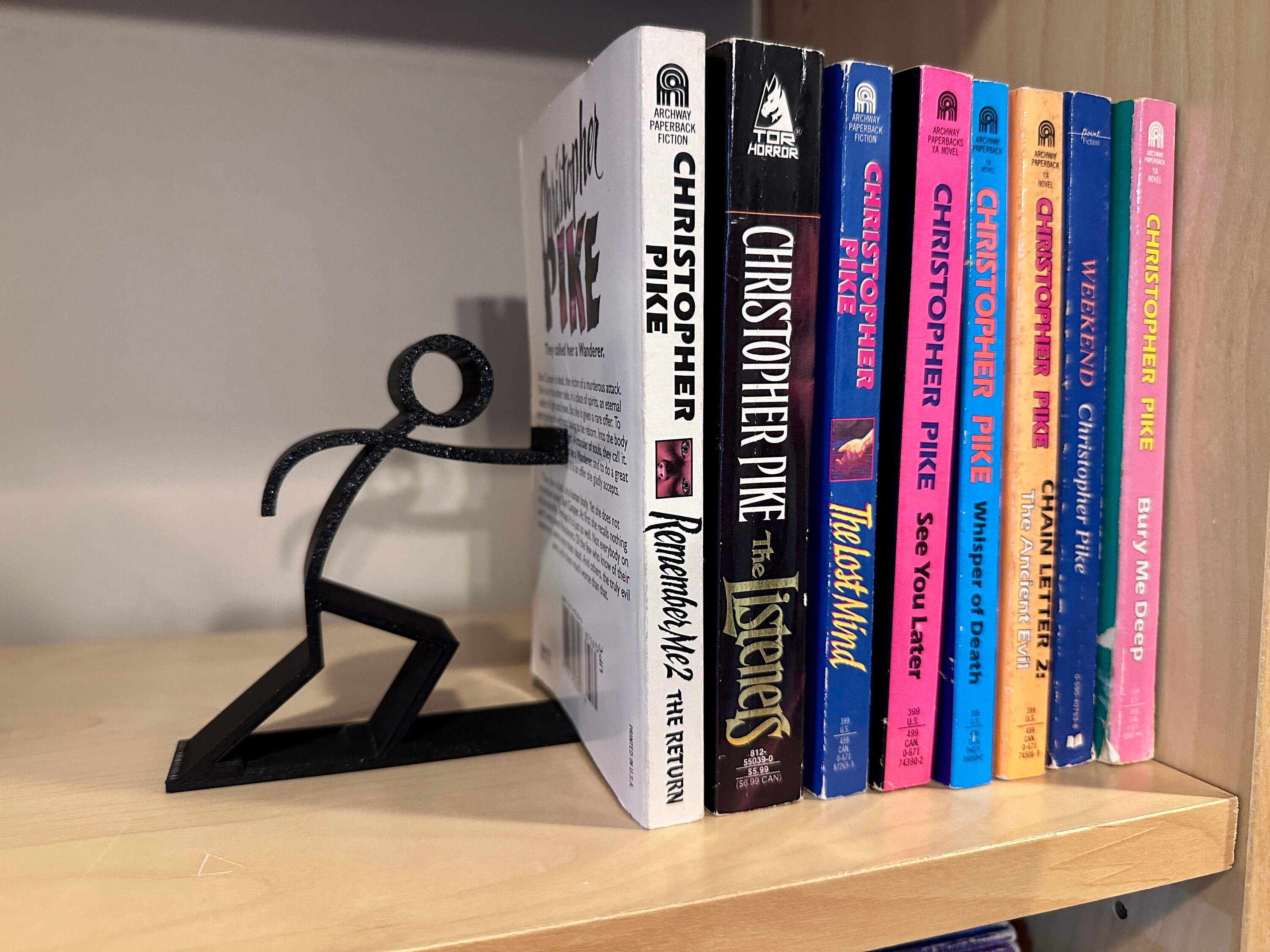 Stickman Bookend, Thin Version Fun, Cute, Conversation Piece 3D Print ...