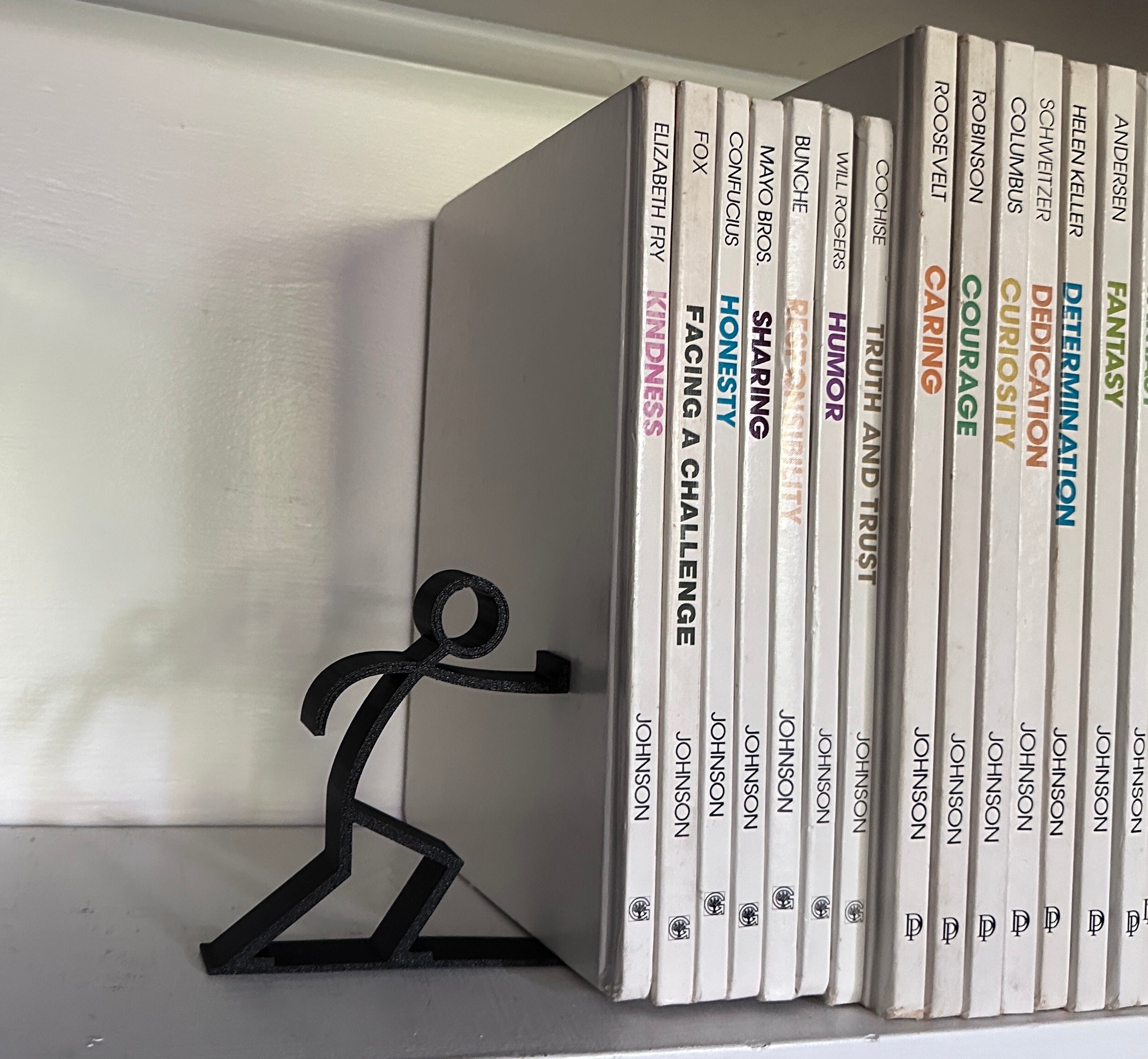 Stickman Bookend, Thin Version Fun, Cute, Conversation Piece 3D Print ...