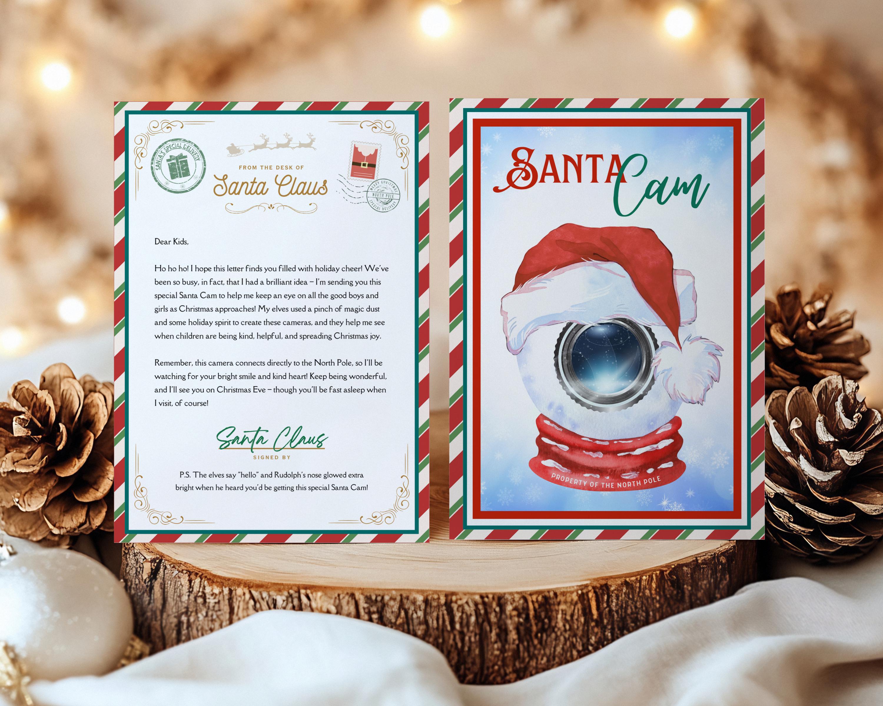 Santa Cam + Letter Bundle | Editable Santa Letter Printable | Letter ...