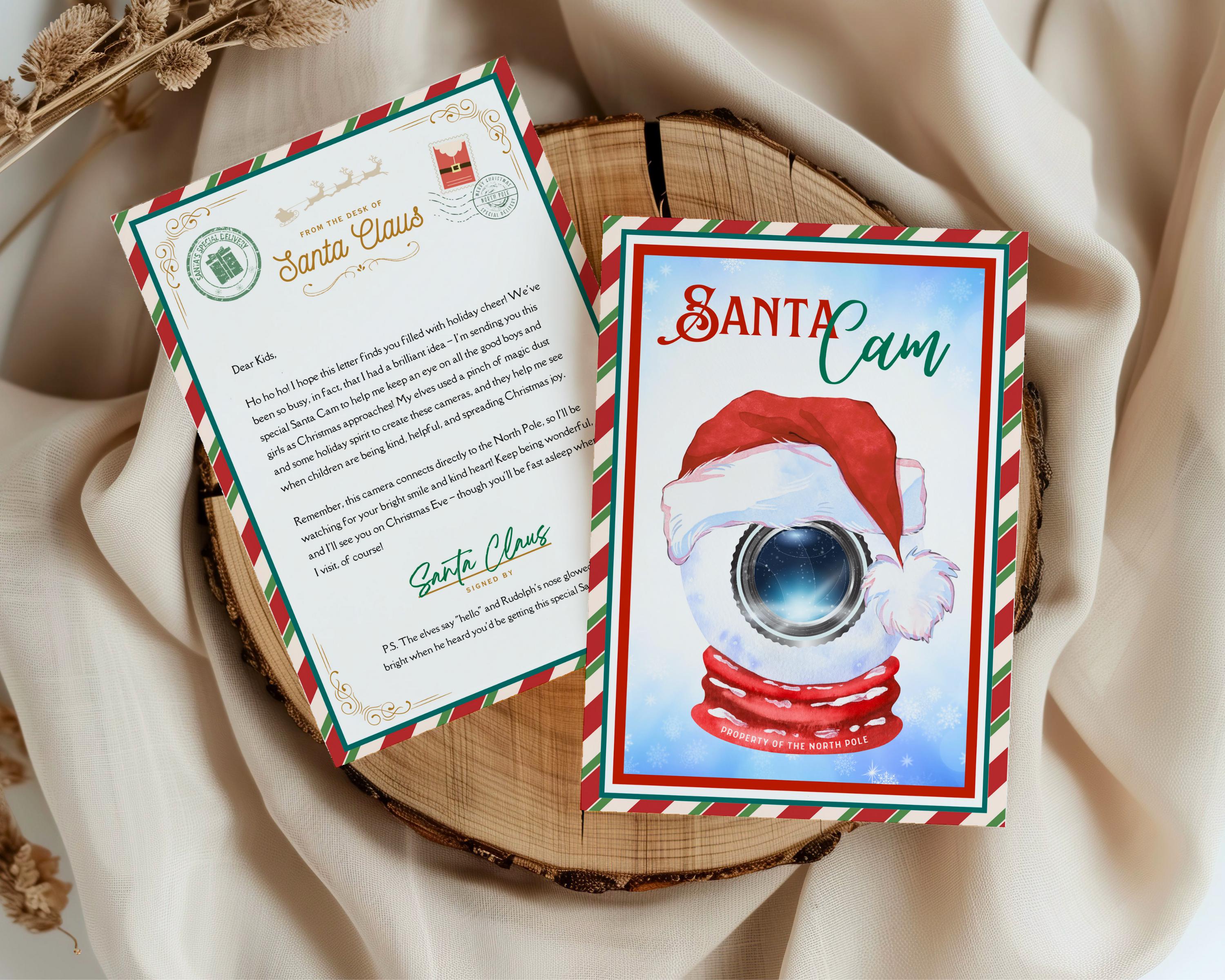 Santa Cam + Letter Bundle | Editable Santa Letter Printable | Letter ...