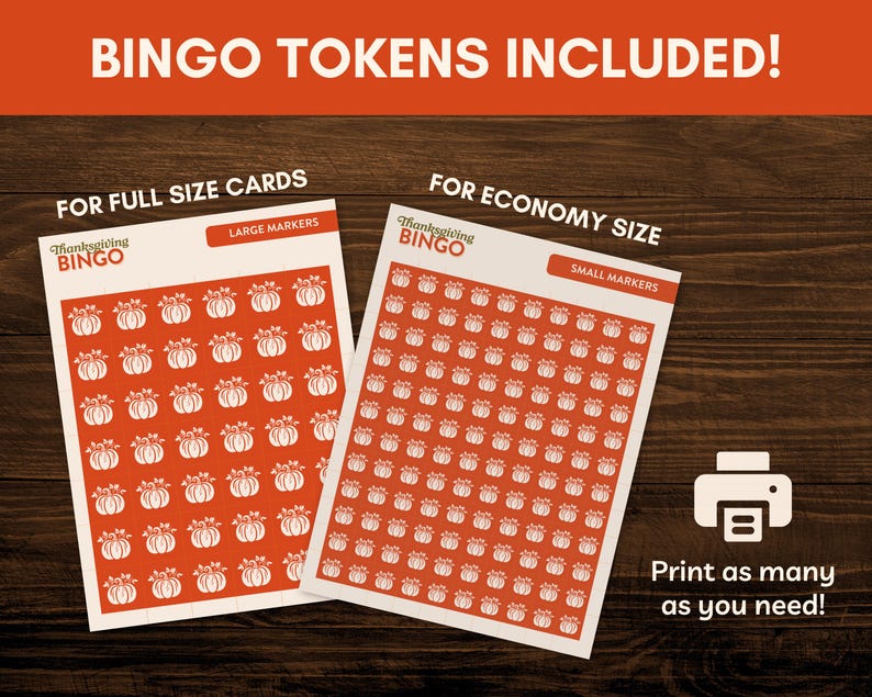 Thanksgiving BINGO Cards Printable | Thanksgiving Games Bingo | 50 ...