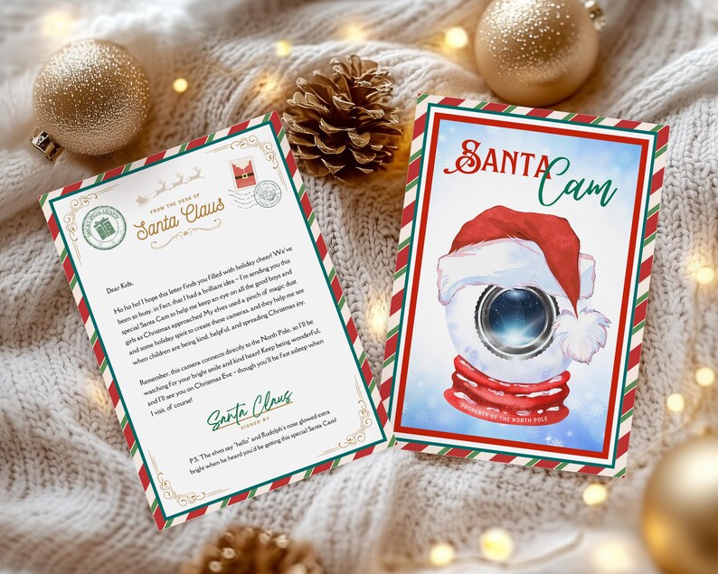 Editable Santa Letter & Santa Cam Signs | Christmas Magic (digital ...