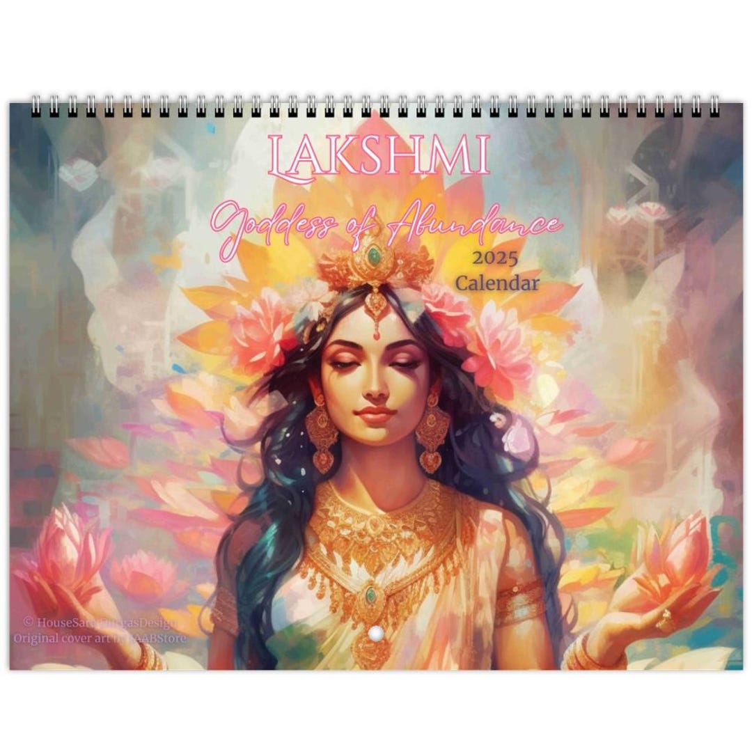 2025 Lakshmi Wall Calendar - Embrace Prosperity and Abundance - Etsy UK