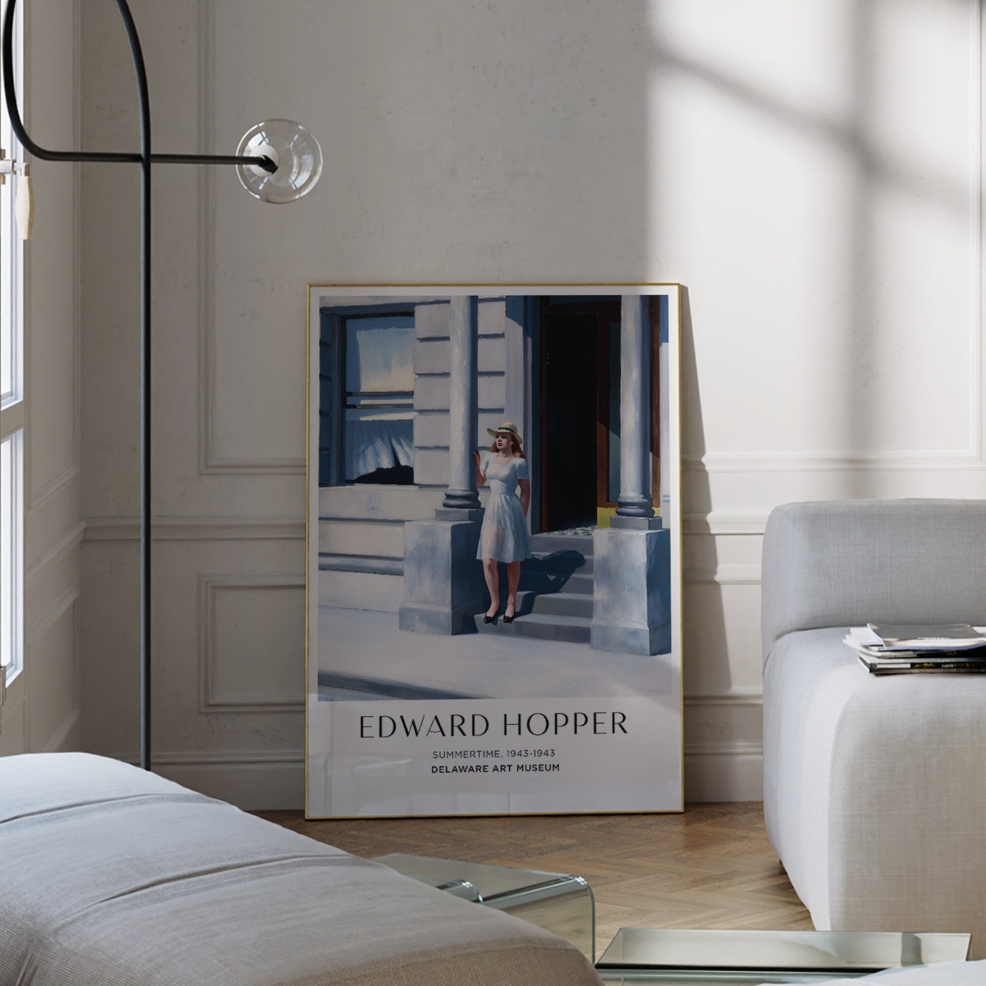 Edward Hopper Summertime Art Print, Realism Painting, Classic Art ...