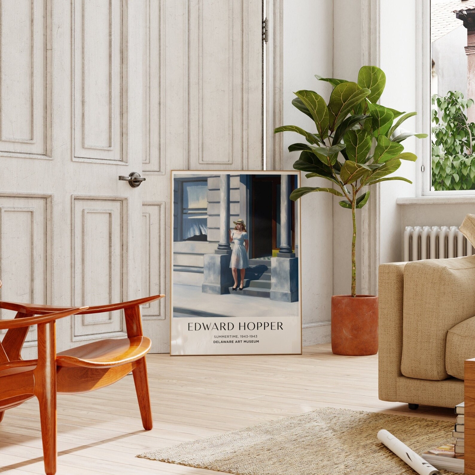 Edward Hopper Summertime Art Print, Realism Painting, Classic Art ...