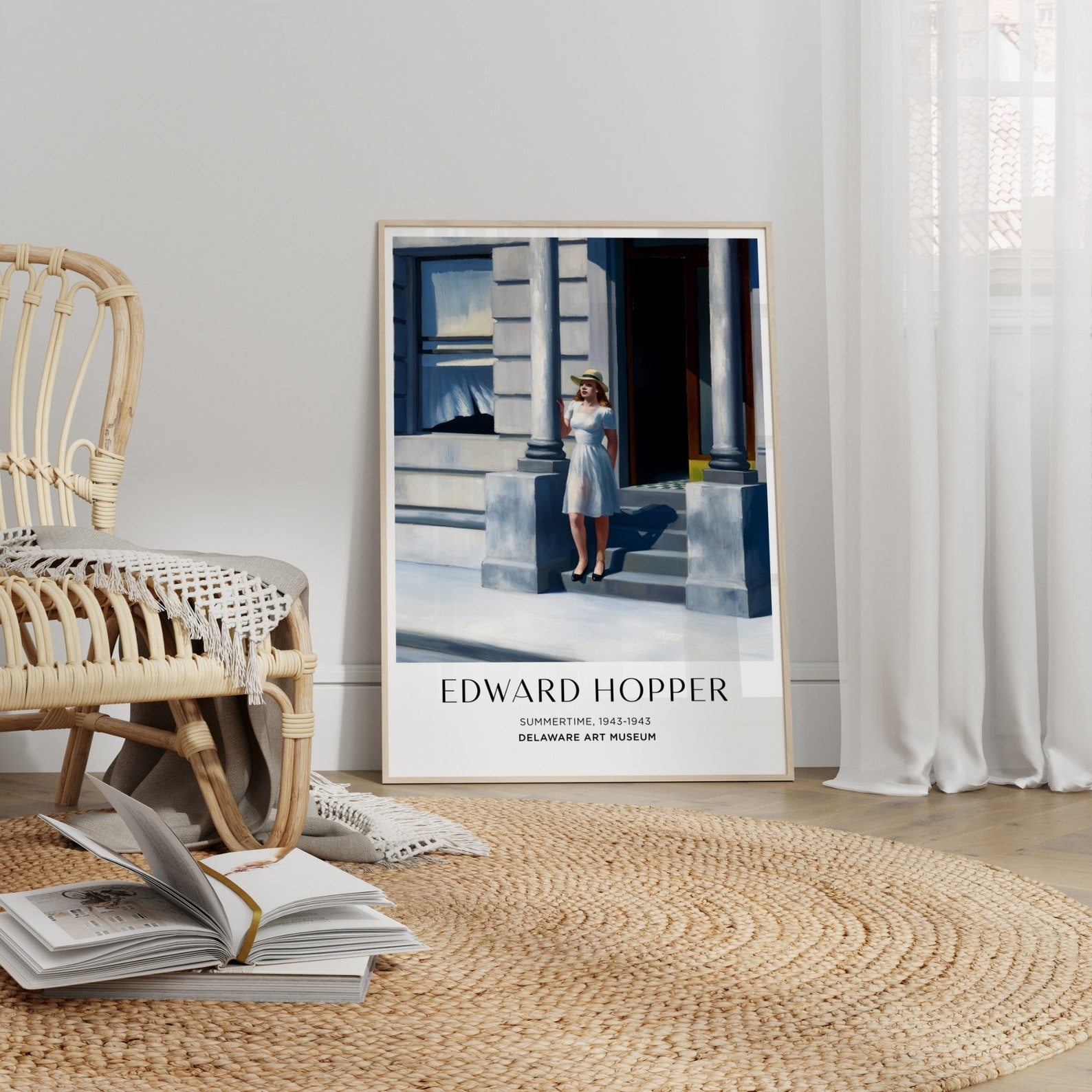 Edward Hopper Summertime Art Print, Realism Painting, Classic Art ...