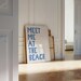 Meet Me at the Beach Poster Soft Blue Print, Trendy Coastal Wall Art ...