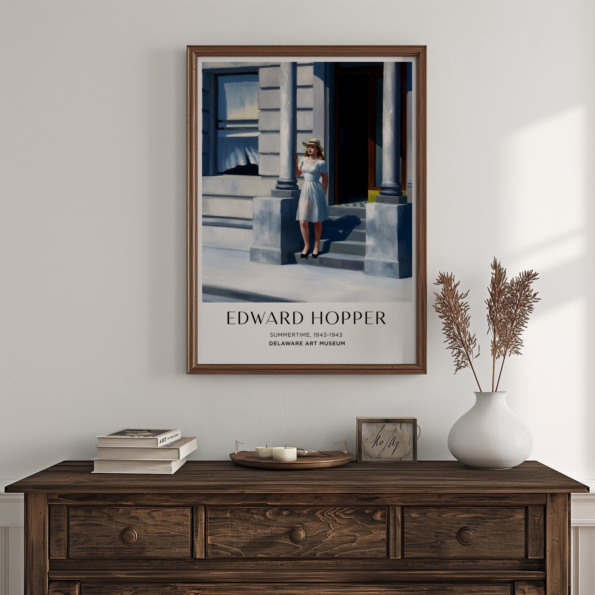 Edward Hopper Summertime Art Print, Realism Painting, Classic Art ...