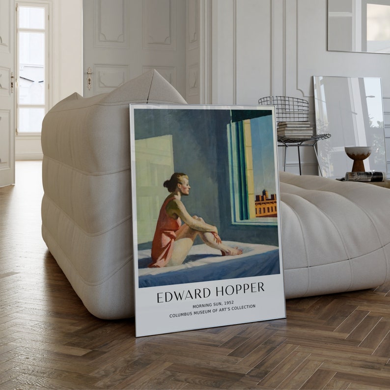 Edward Hopper Morning Sun Exhibition Print, Realism Wall Art, Modern ...