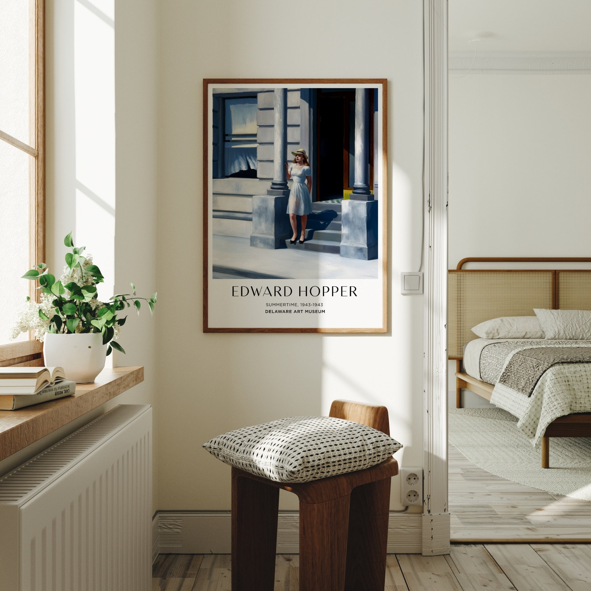 Edward Hopper Summertime Art Print, Realism Painting, Classic Art ...