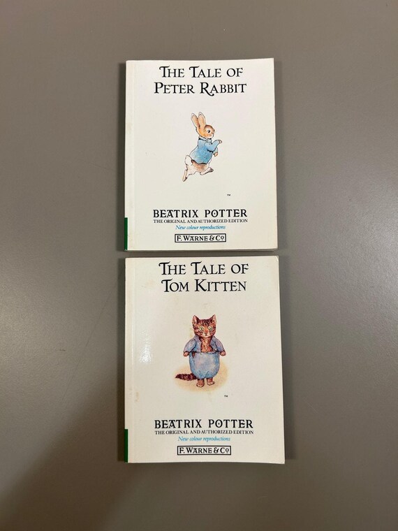 6 Beatrix Potter mini book set + 18 vintage wood alph… - Gem