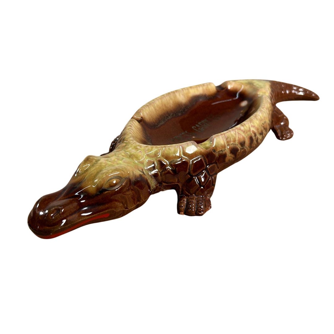 Vintage Alligator Souvenir Ashtray Cypress Gardens, FL - Barware Made ...