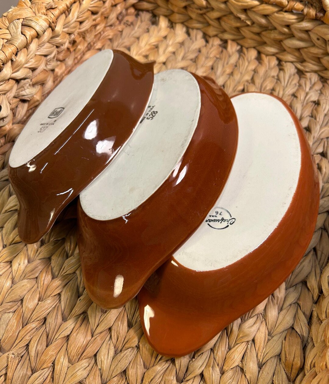 Oval Stoneware Roast and Serve Baking Dishes, 3 Nesting - Chefsware USA ...